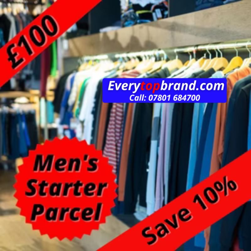 Men's £100 Starter Saver Parcel, Wholesale Second Hand Clothes ...